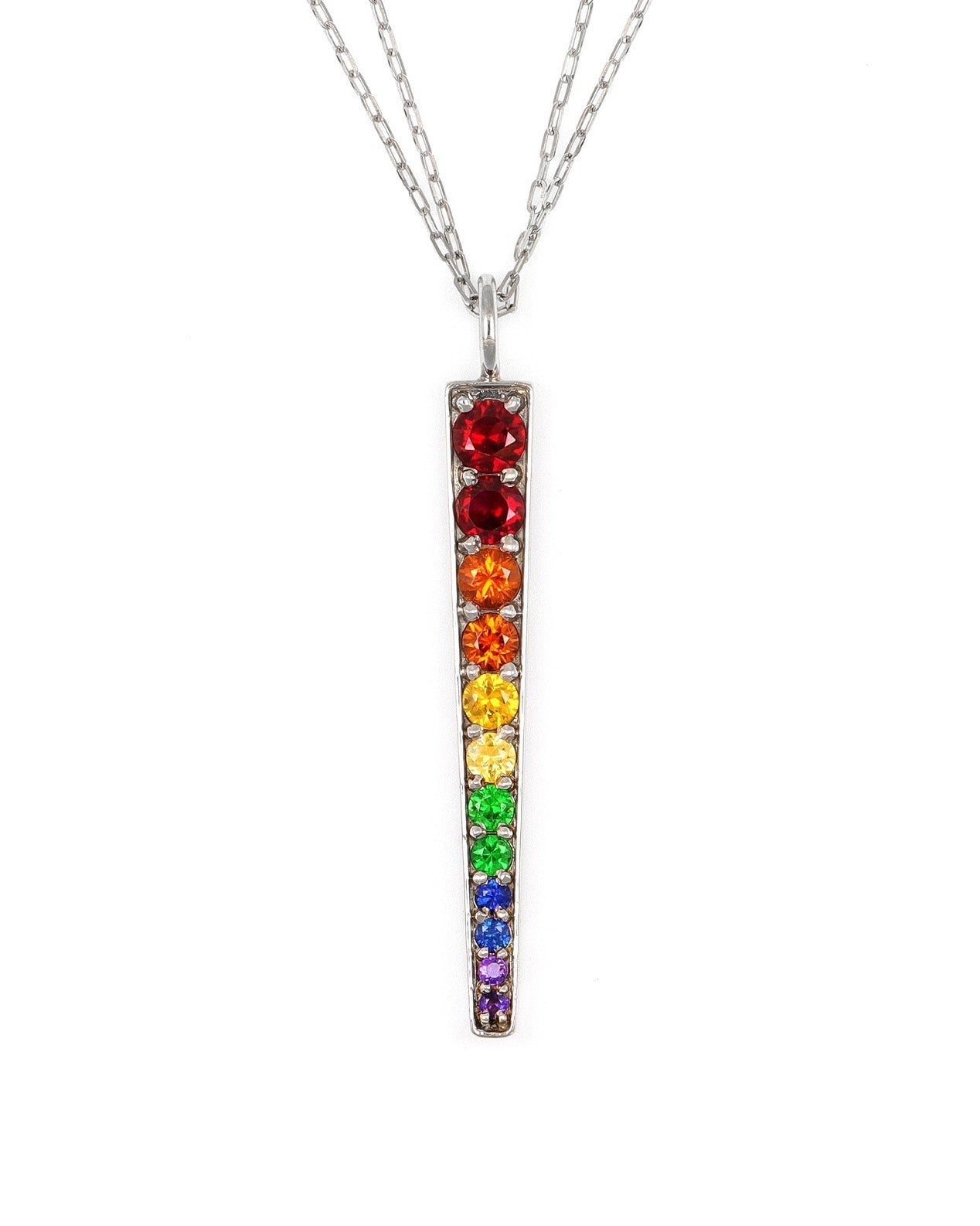 Rainbow Icicle Pendant – Green Lake Gallery