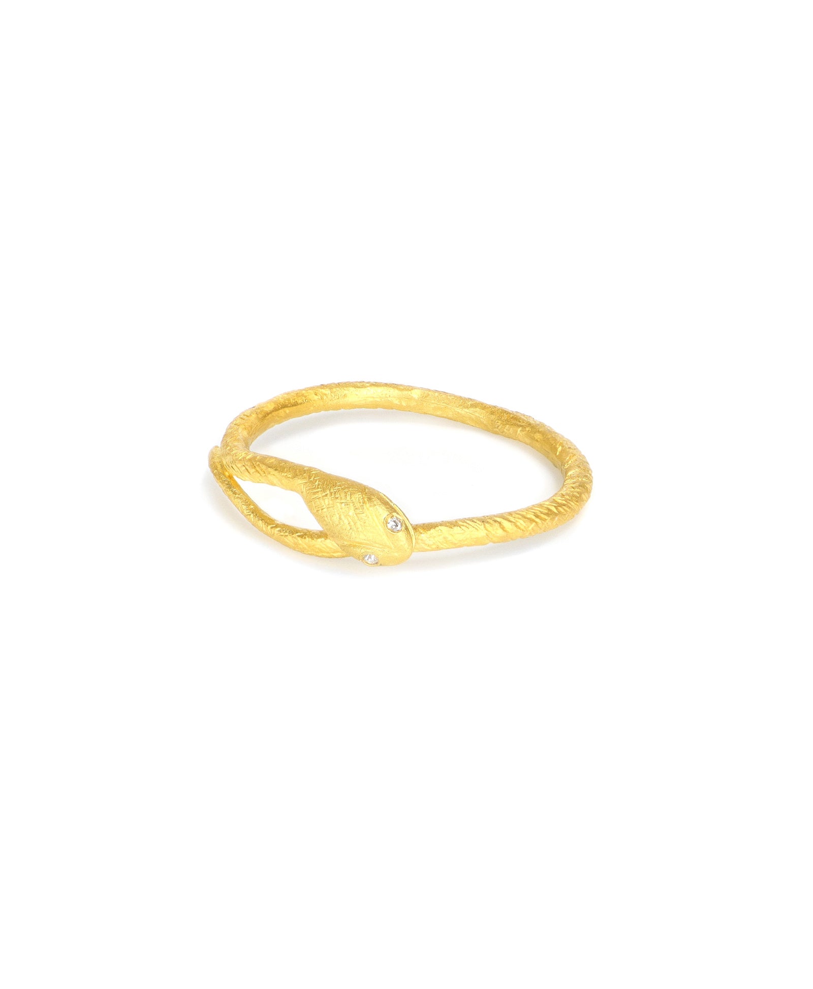 24k Gold Snake Ring – Green Lake Gallery