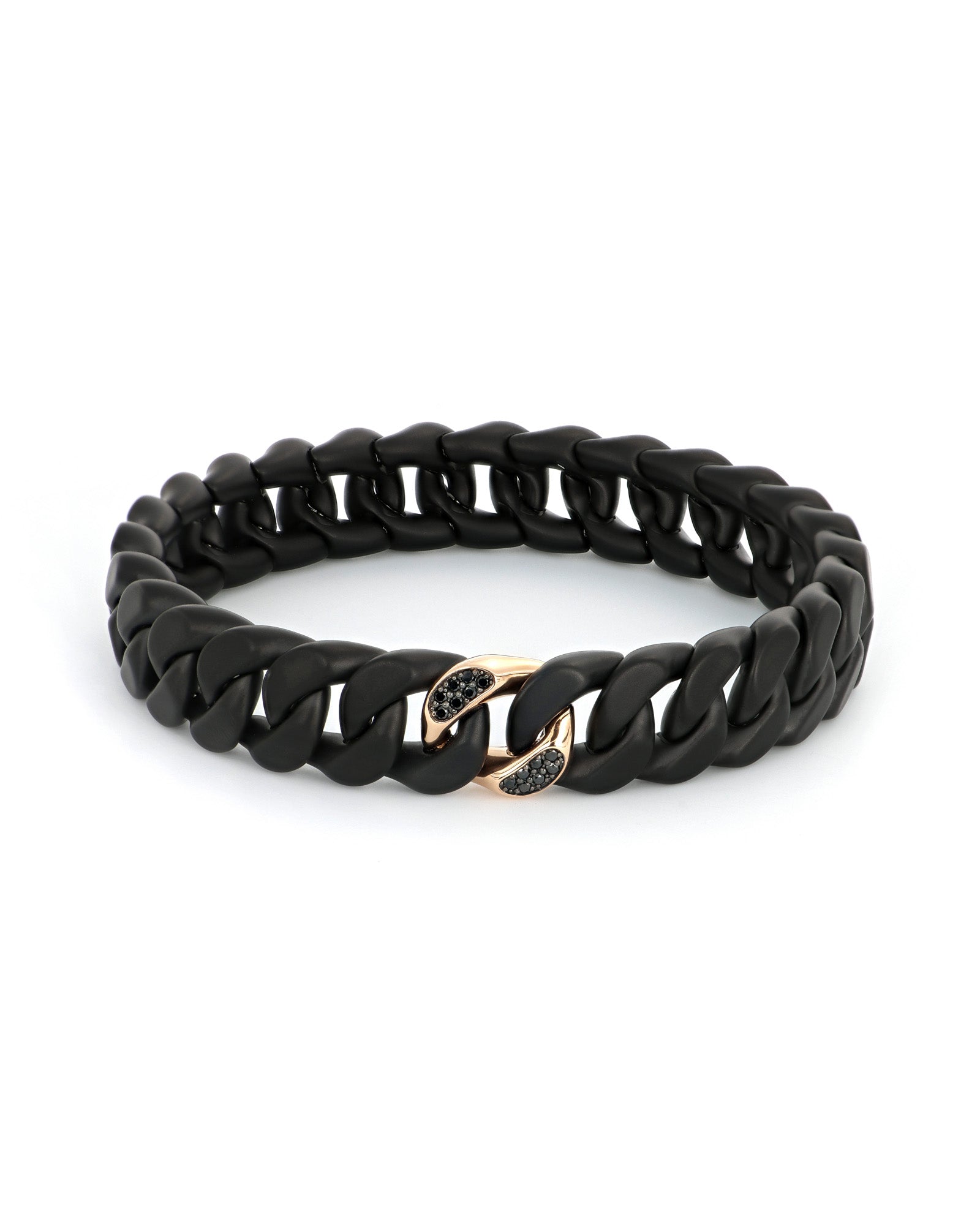 Stretch Ceramic Bracelet With Black Diamonds – Green Lake Gallery