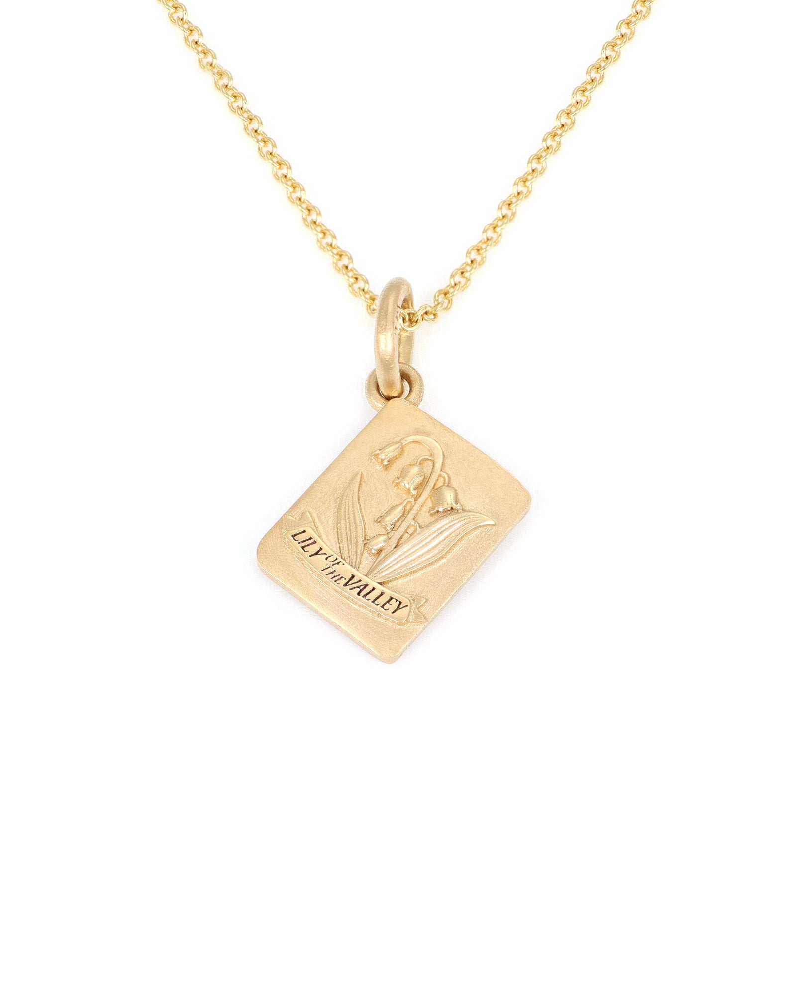 Lily of the Valley Golden Seed Packet Pendant – Green Lake Gallery